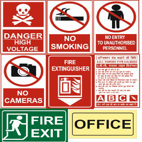 Fire Safety Sign Boards - Fire Escape Plan - Designing